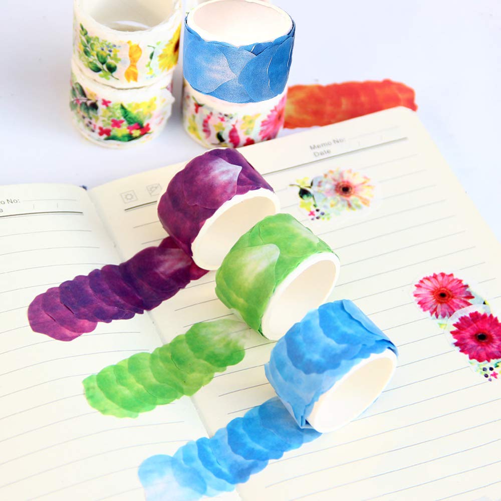 China Custom Make Colorful Flower Pattern Washi Sticker Decorative ...