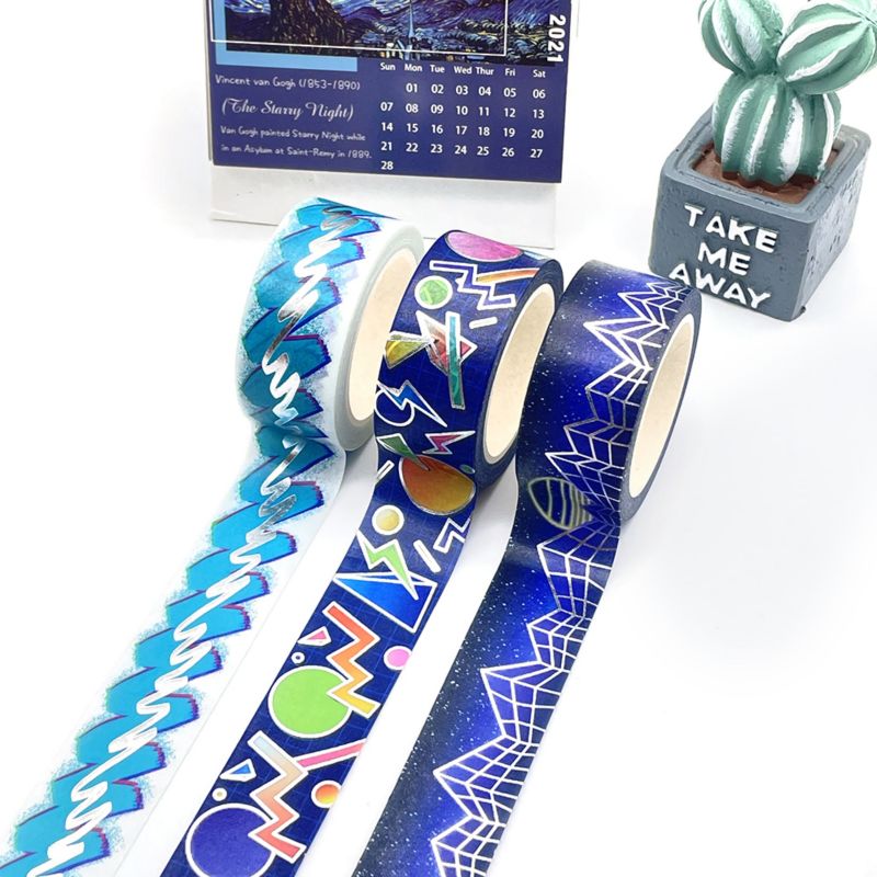 China Paper Packaging Crafts Pantone Color Foil Cmyk Washi Tape Custom ...